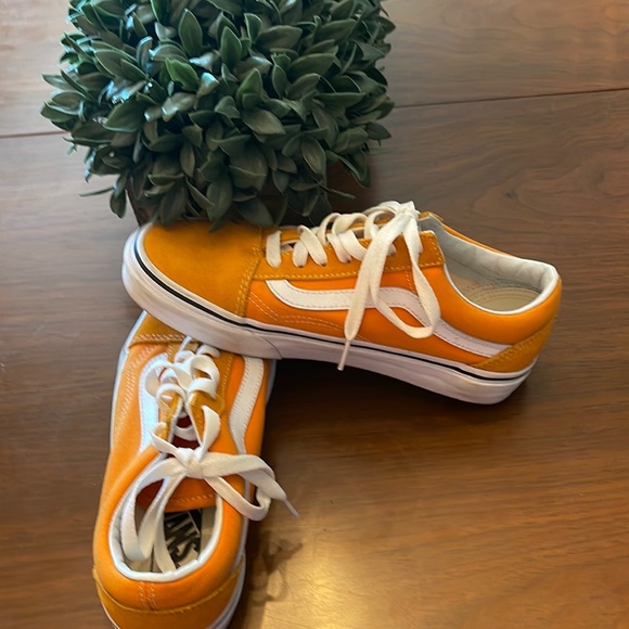 Vans | Shoes | Orange Vans | Poshmark